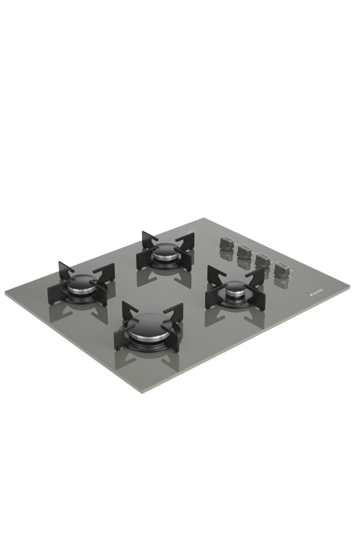 ARÇELİK GRİ ÜÇLÜ BUHAR DESTEKLİ CAM ANKASTRE SET (AFC 342 G + OCD T 651 ...